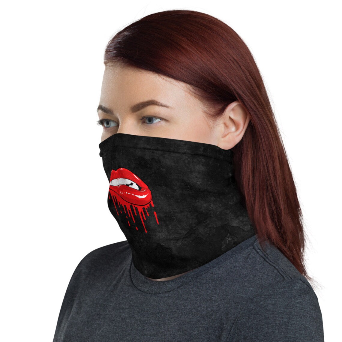 Sexy Red Lips Washable Face Mask Neck Gaiter - Etsy