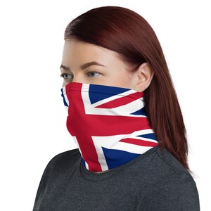 United Kingdom Union Jack Flag Washable Face Mask Neck Gaiter | UK ...