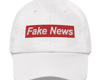 Fake News Embroidered Snapback Hat | Etsy