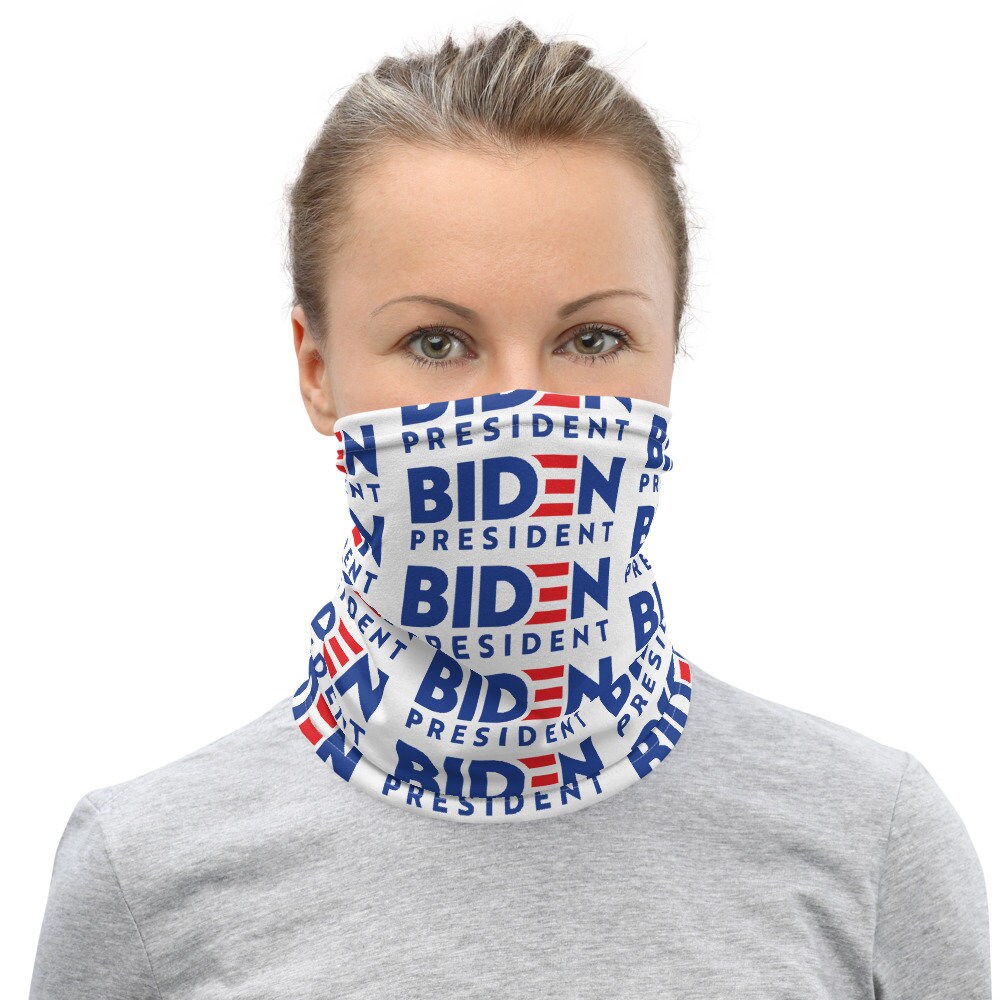Biden President Washable Face Mask Neck Gaiter | Election 2024 Campaign ...