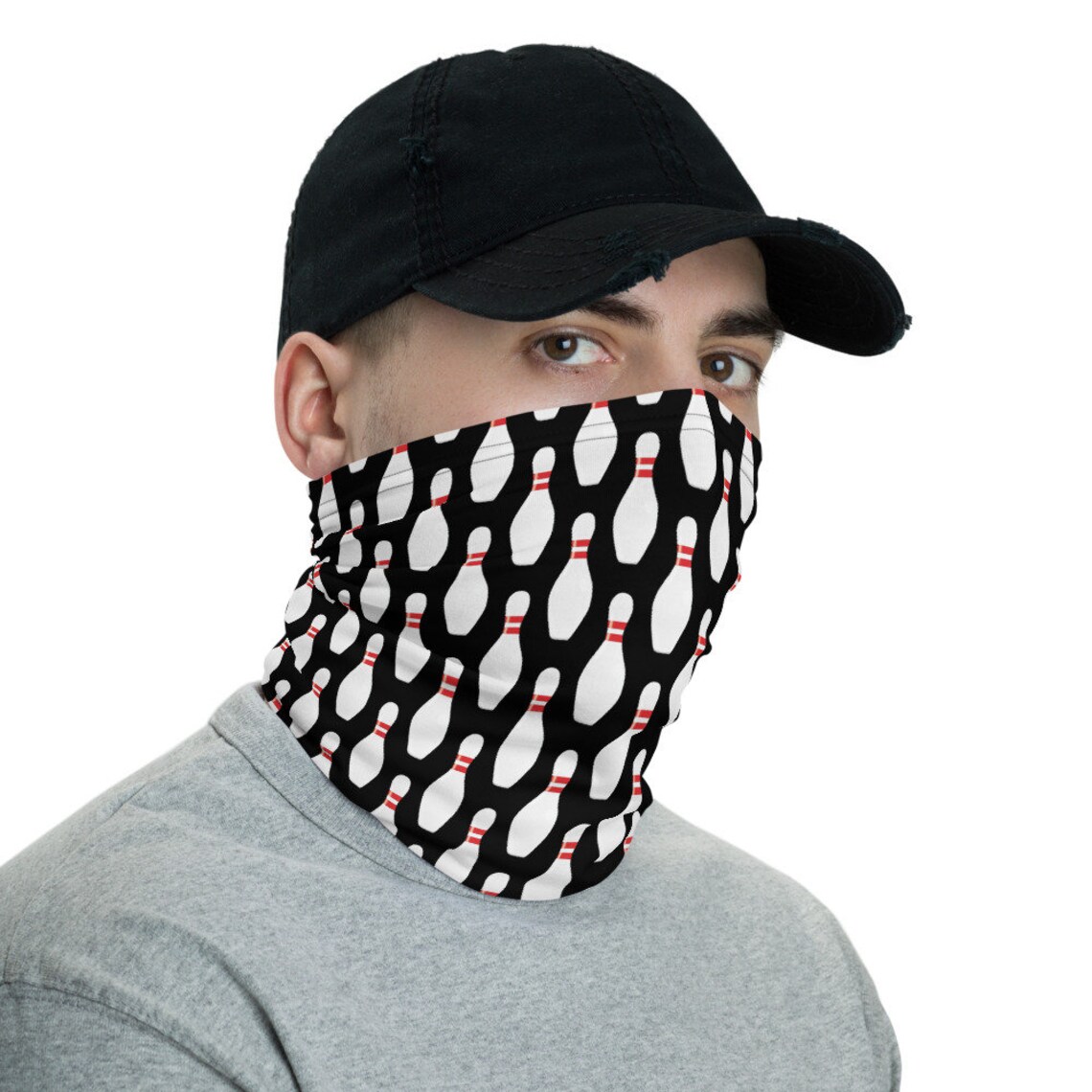 Bowling Pin Washable Face Mask Neck Gaiter - Etsy