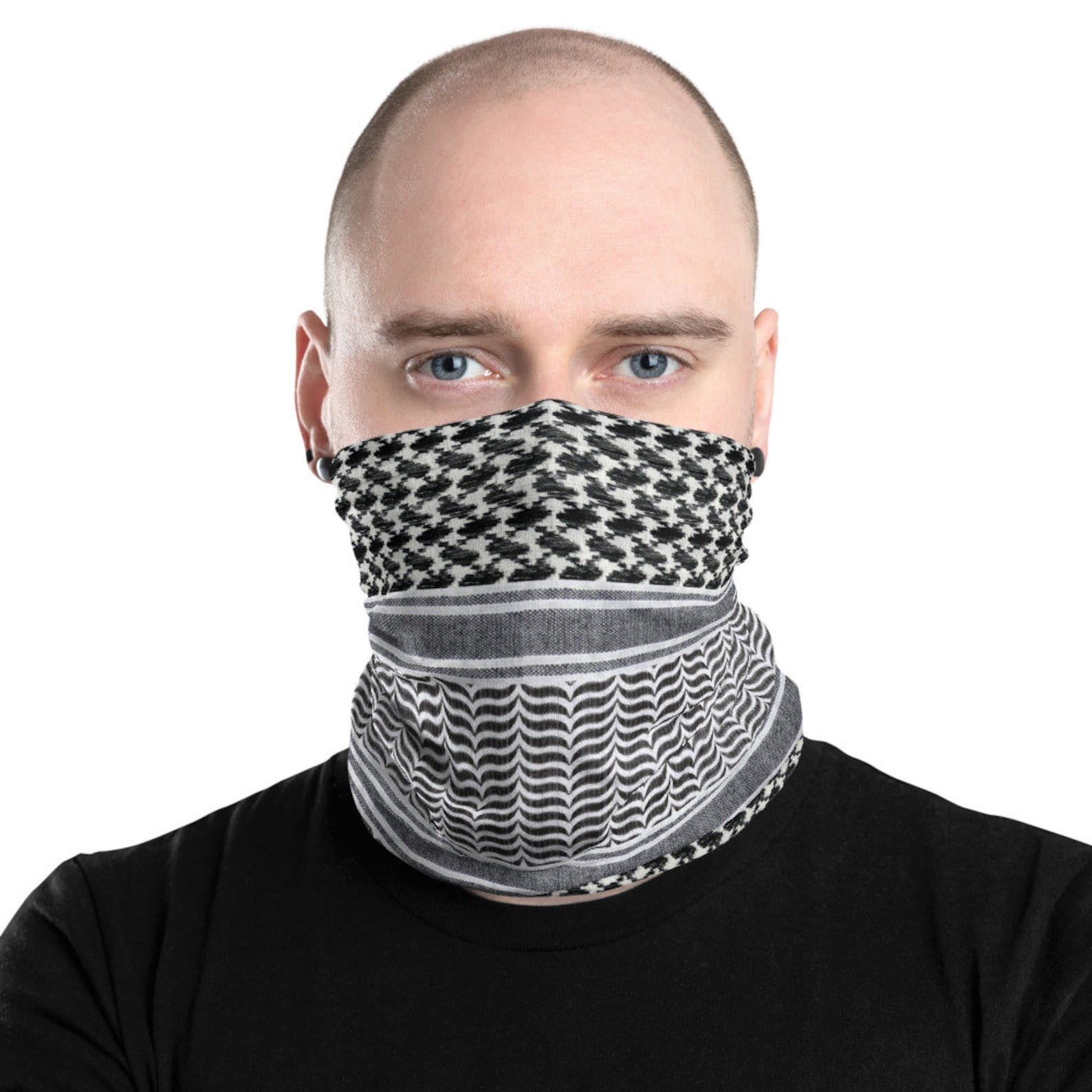 Keffiyeh Palestinian Washable Face Mask Neck Gaiter | Arab Scarf ...