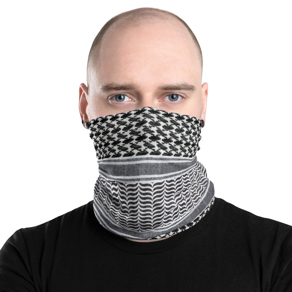 Keffiyeh Palestinian Washable Face Mask Neck Gaiter | Arab Scarf ...