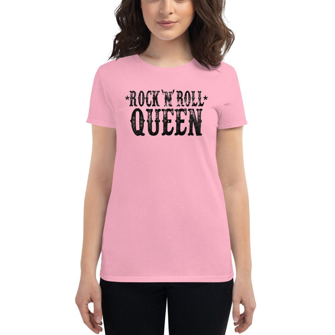 Rock N' Roll Queen Ringspun T-shirt, Fashion Fit. S - 2XL Rock and Roll ...