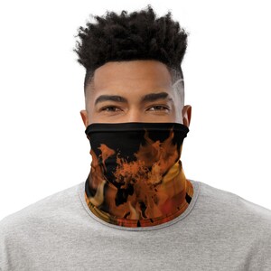 Fire Flames Washable Face Mask Neck Gaiter | Fireman Hotrod - Etsy