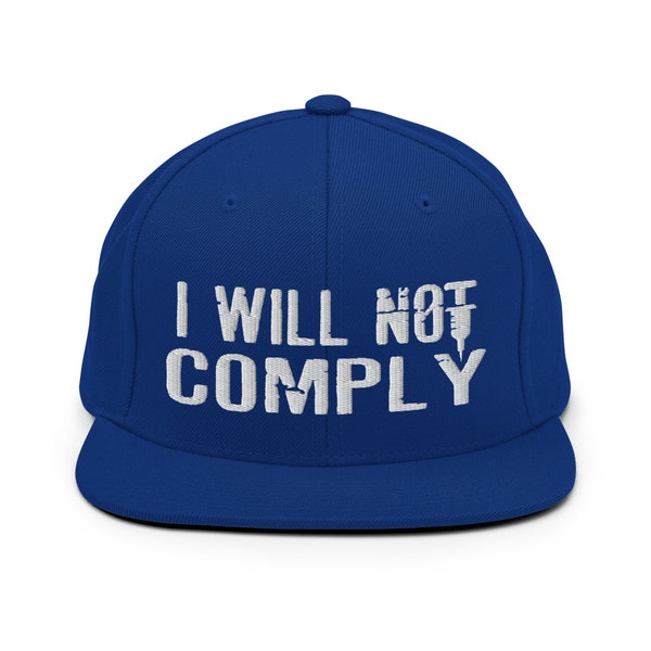 I Will Not Comply Hat - Etsy