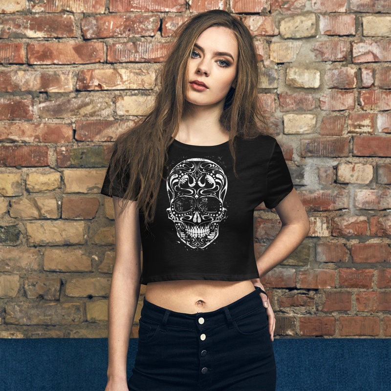 Skull Crop Top - Etsy