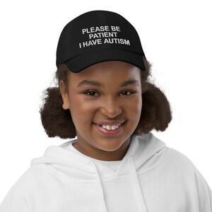 Youth Baseball Cap Please Be Patient I Have Autism Embroidered Hat ...