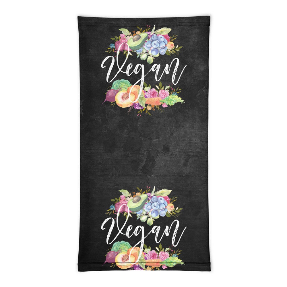 Vegan Washable Face Mask Neck Gaiter Vegetarian ethical | Etsy