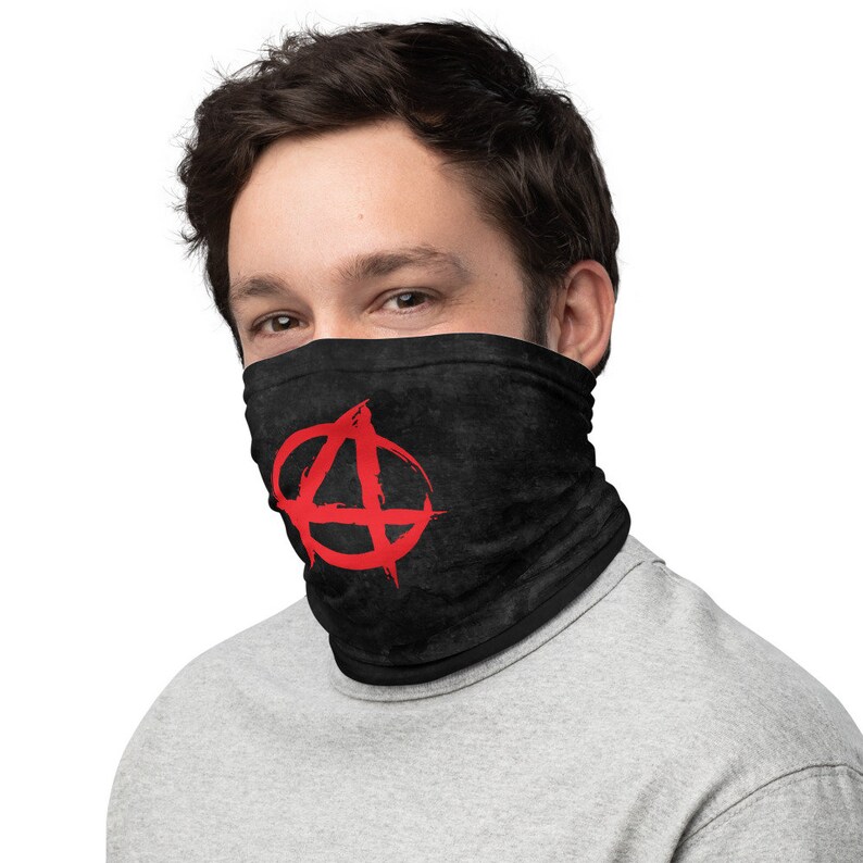 Anarchy Punk Rock Washable Face Mask Neck Gaiter - Etsy