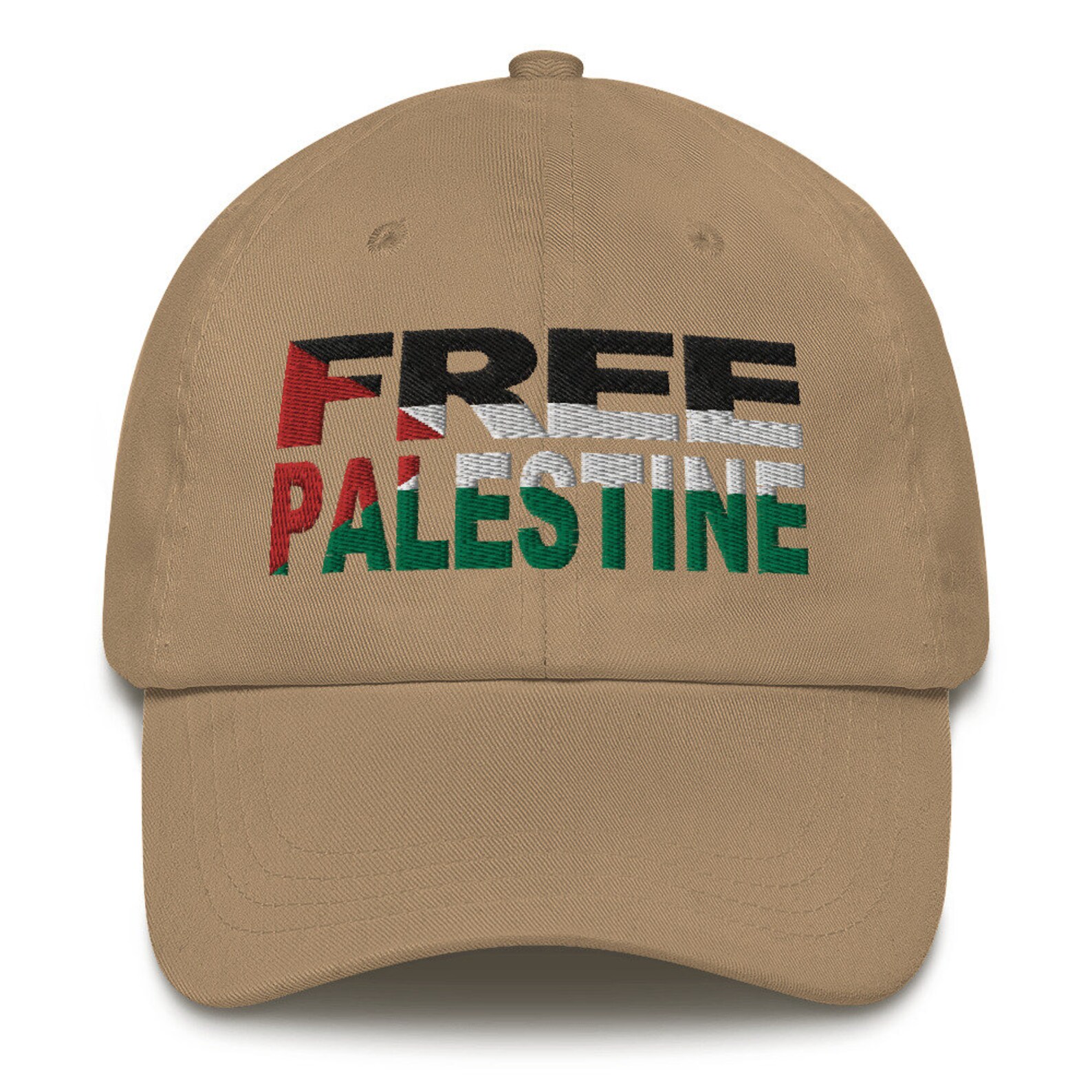 Free Palestine Embroidered Dad Hat Palestinian Flag | Etsy