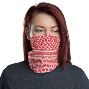 Keffiyeh Palestinian Washable Face Mask Neck Gaiter | Arab Scarf ...