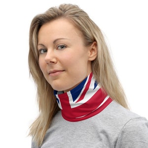 United Kingdom Union Jack Flag Washable Face Mask Neck Gaiter | UK ...