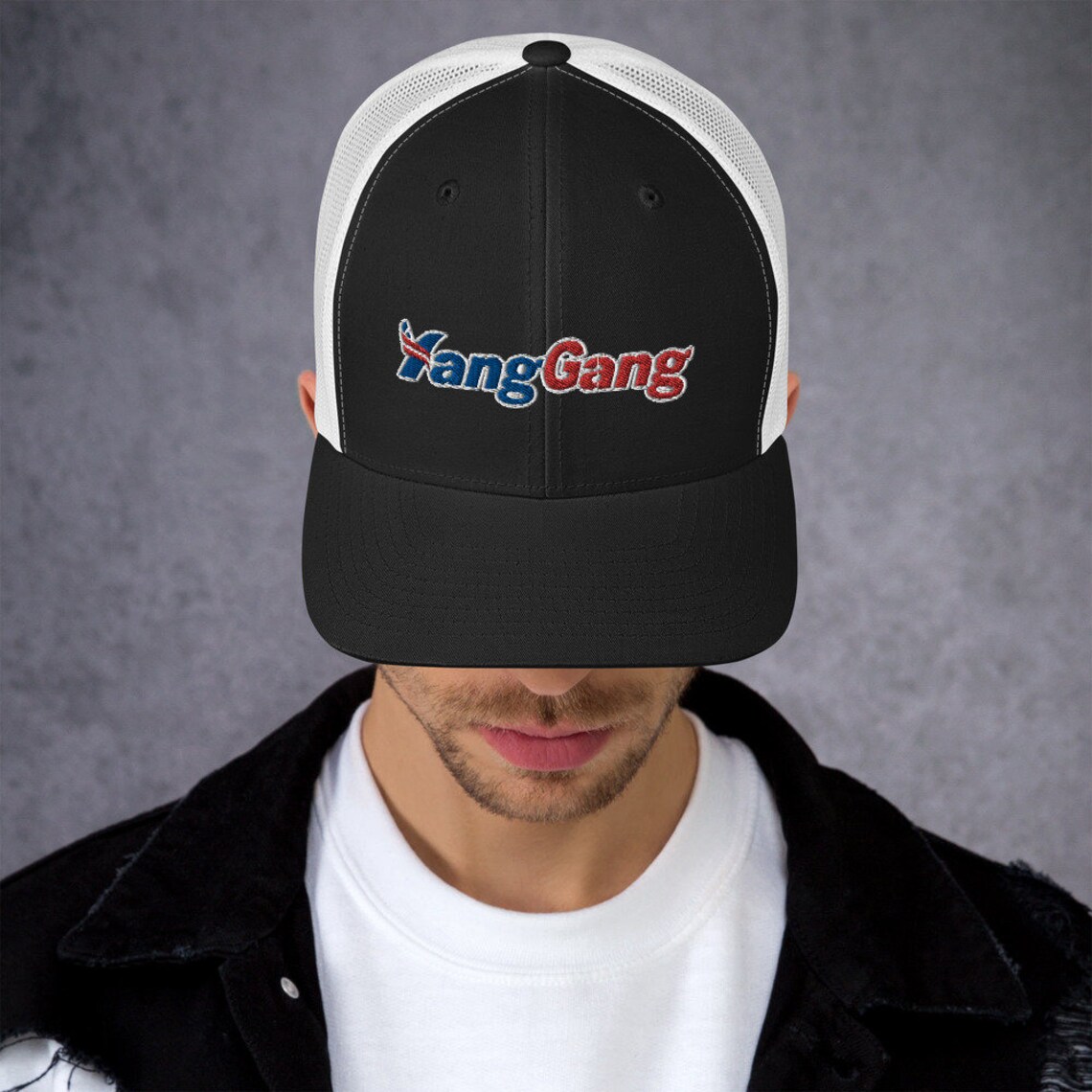 Yang Gang Embroidered Trucker Cap | Andrew Yang for President Hat ...