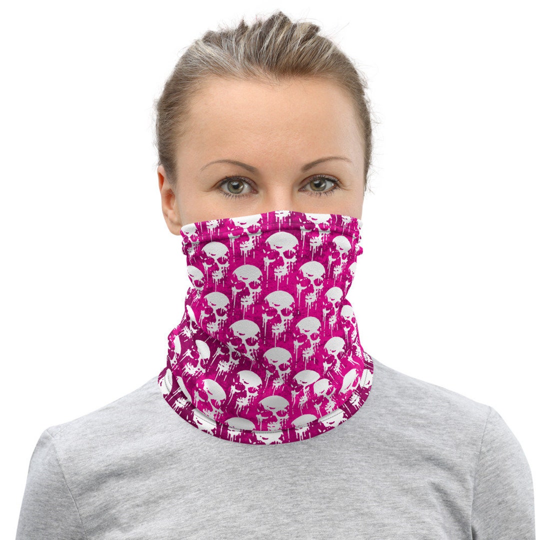 Melting Skulls Washable Face Mask Neck Gaiter - Etsy