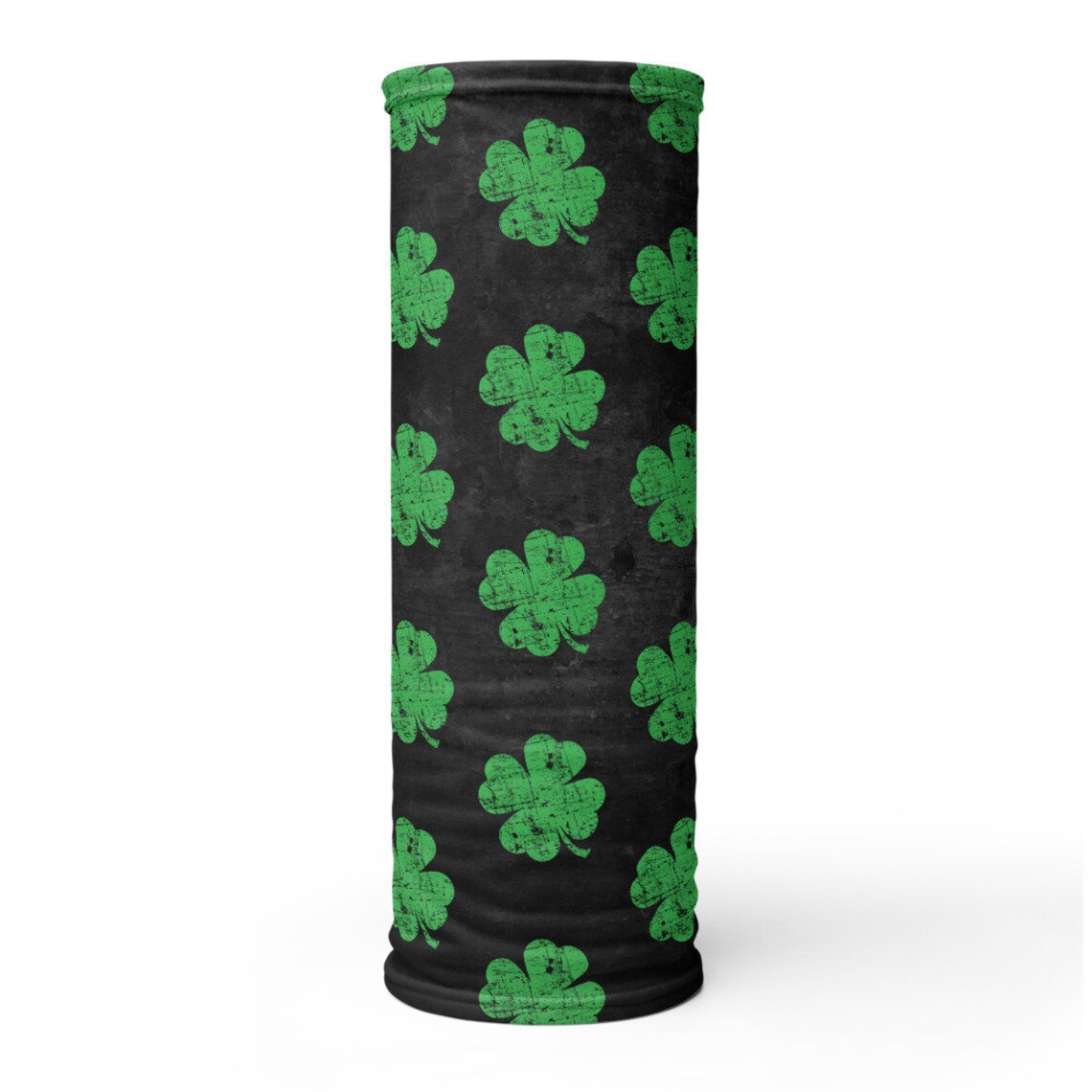 Distressed Shamrock Washable Face Mask Neck Gaiter | Irish St. Patrick ...