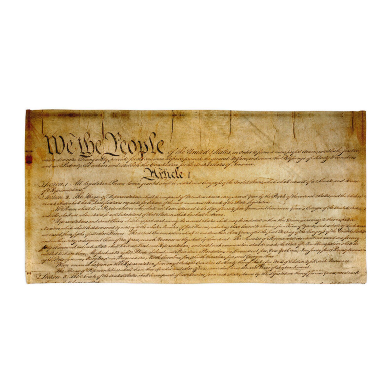 We The People Constitution Beach Towel Constitution of the | Etsy