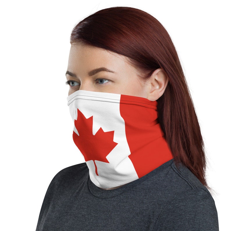 Flag of Canada Washable Face Mask Neck Gaiter Canadian Maple - Etsy