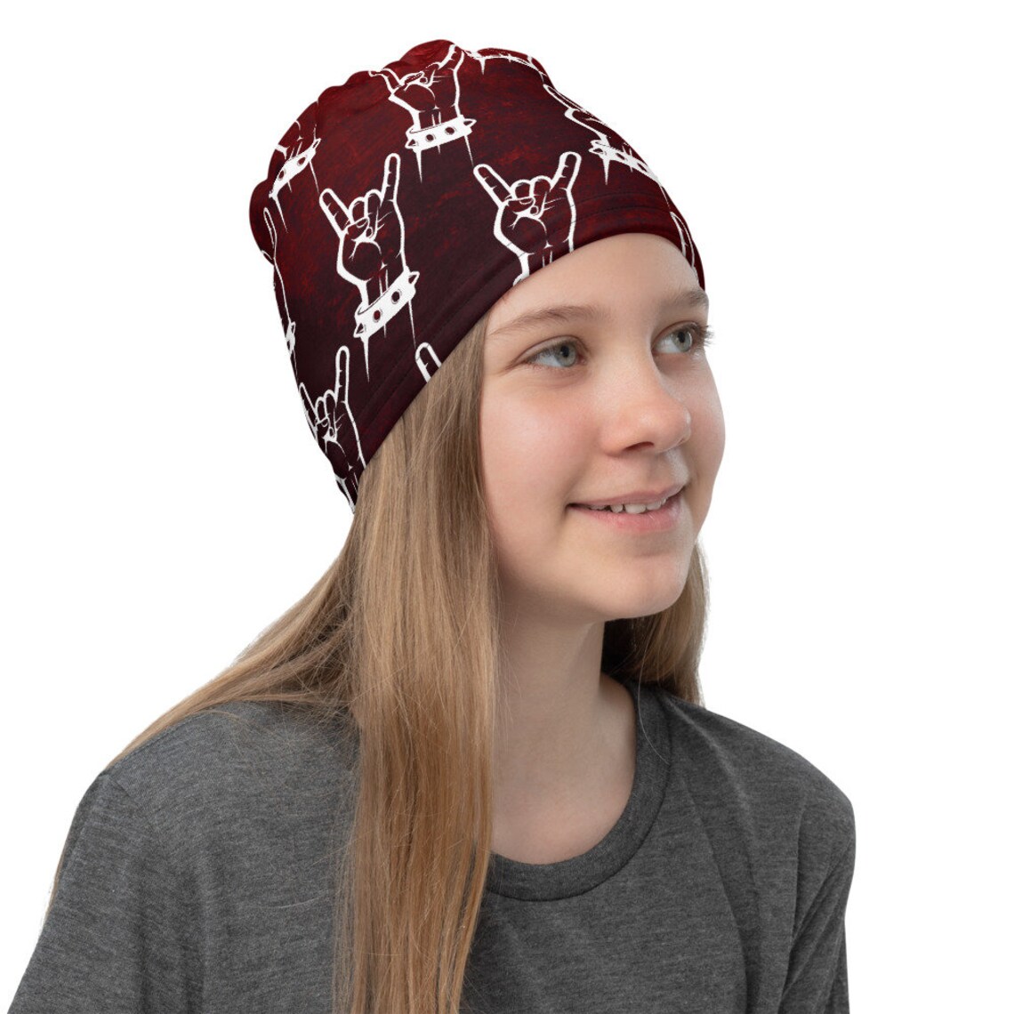 Rock N Roll Queen Washable Face Mask Neck Gaiter | Red - Etsy