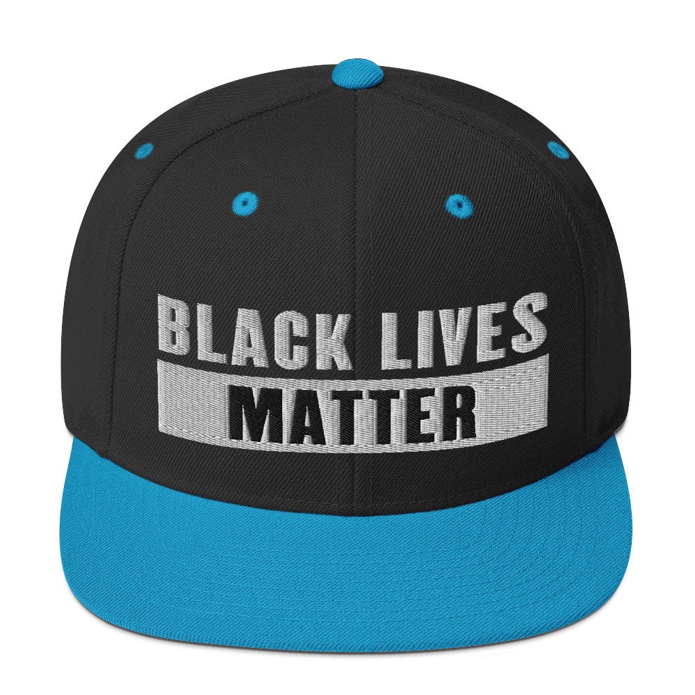 Black Lives Matter Snapback Hat BLM George Floyd I Can t Breathe Etsy UK