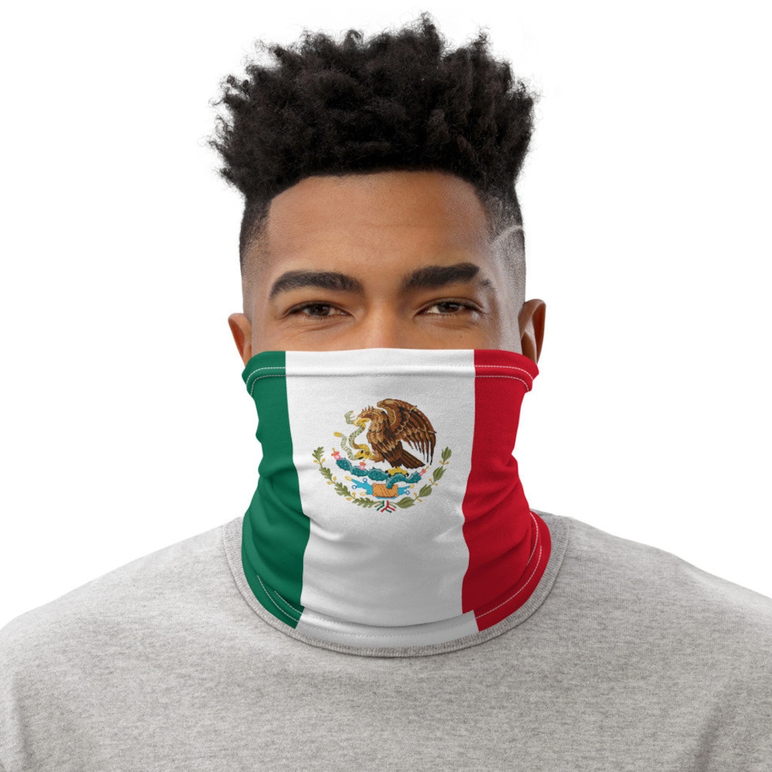 Flag of Mexico Washable Face Mask Neck Gaiter | Mexican Flag - Etsy