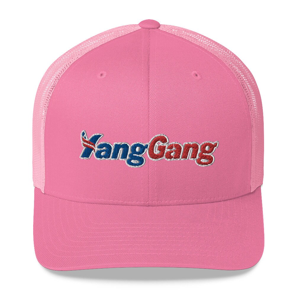Yang Gang Embroidered Trucker Cap | Andrew Yang for President Hat ...