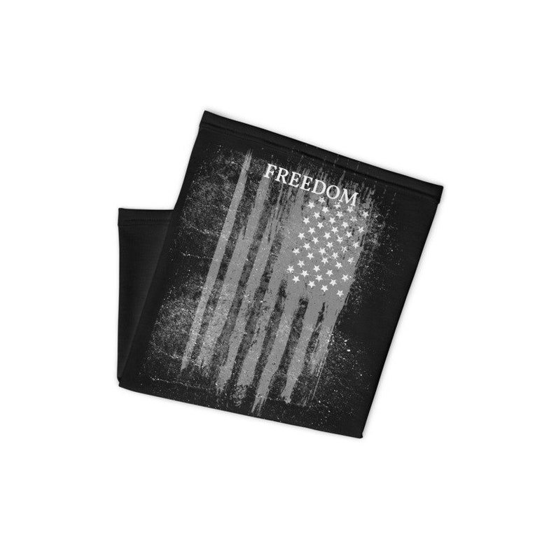 Freedom American Flag Washable Face Mask Neck Gaiter | Etsy