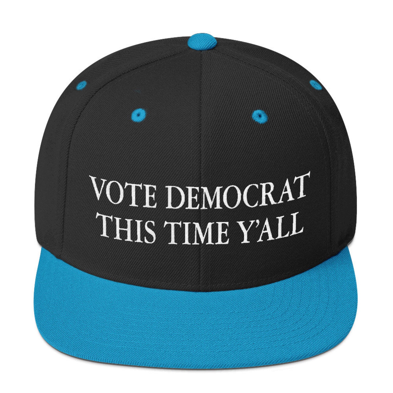 Vote Democrat This Time Y'all Embroidered Snapback Hat - Etsy