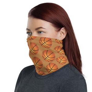 Basketball Washable Face Mask Neck Gaiter - Etsy