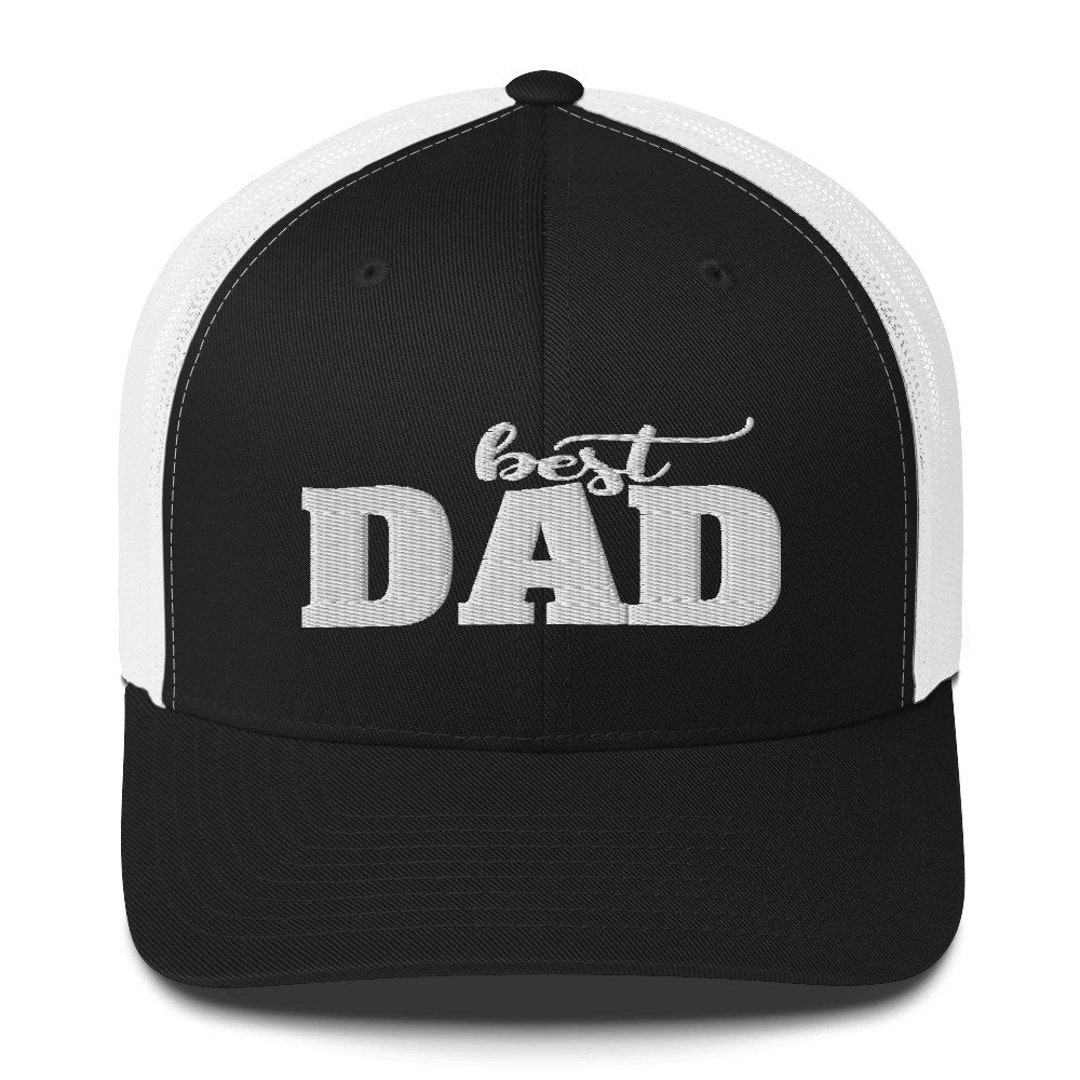 Best Dad Embroidered Trucker Cap Hat | for the Best Dad on the Block - Etsy