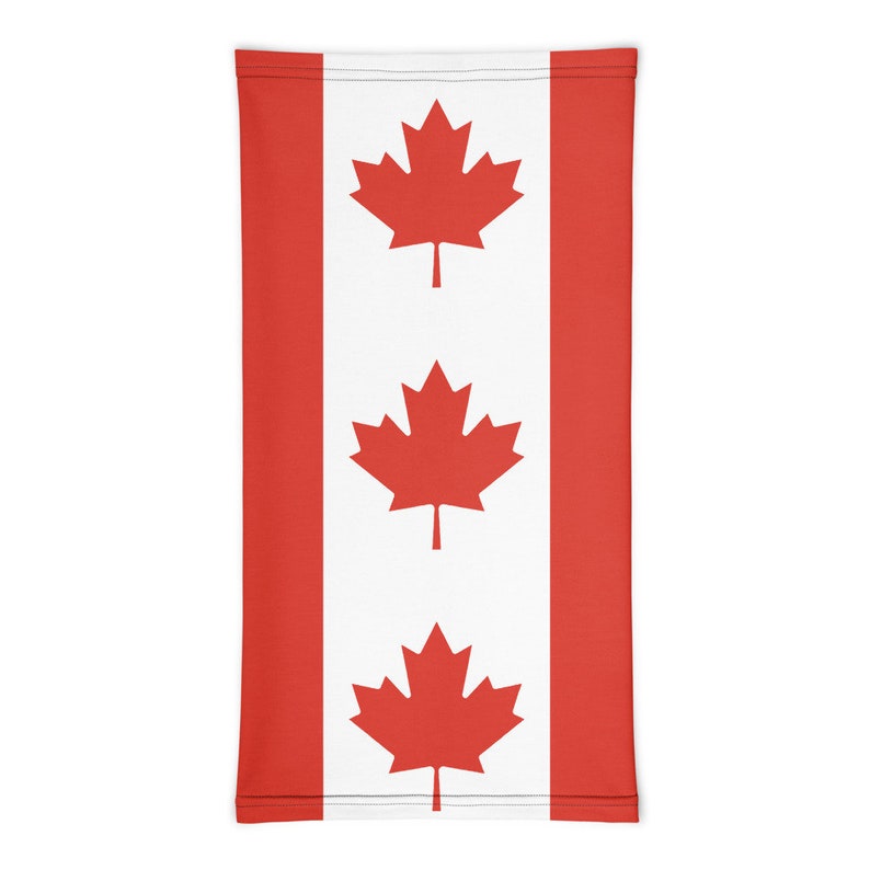 Flag of Canada Washable Face Mask Neck Gaiter Canadian Maple | Etsy