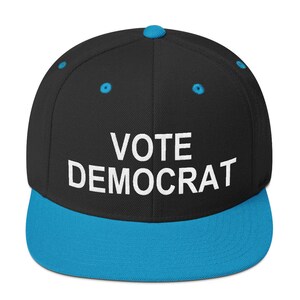 Vote Democrat Embroidered Snapback Hat | Election 2024 Hat - Etsy