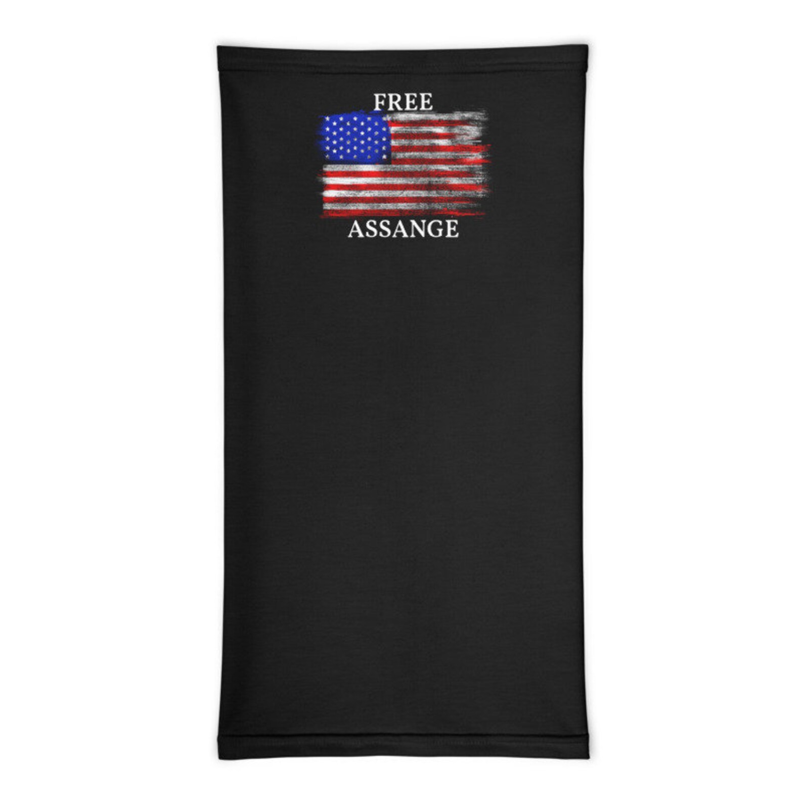 Free Assange American Flag Washable Face Mask Neck Gaiter | Freedom of ...