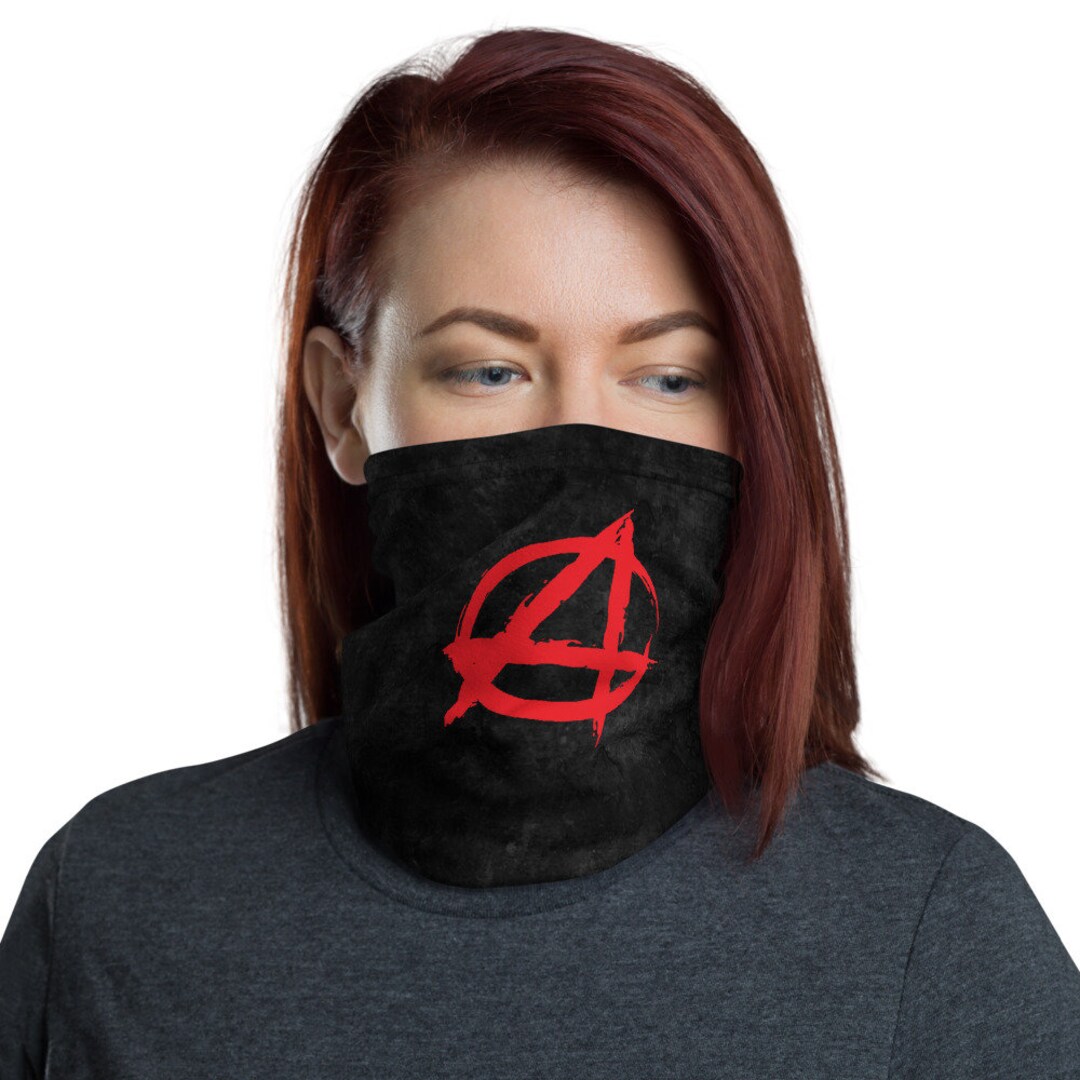 Anarchy Punk Rock Washable Face Mask Neck Gaiter - Etsy