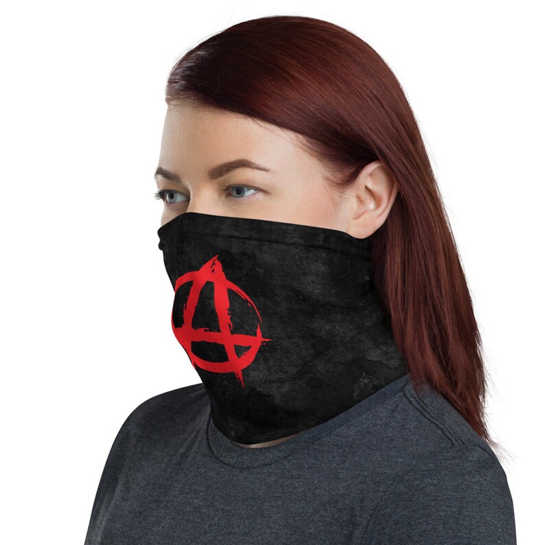 Anarchy Punk Rock Washable Face Mask Neck Gaiter - Etsy