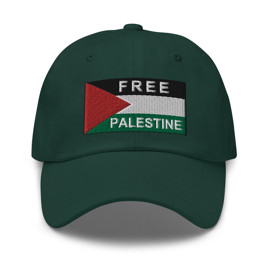 Free Palestine Flag Embroidered Dad Hat | Palestinian Flag # ...