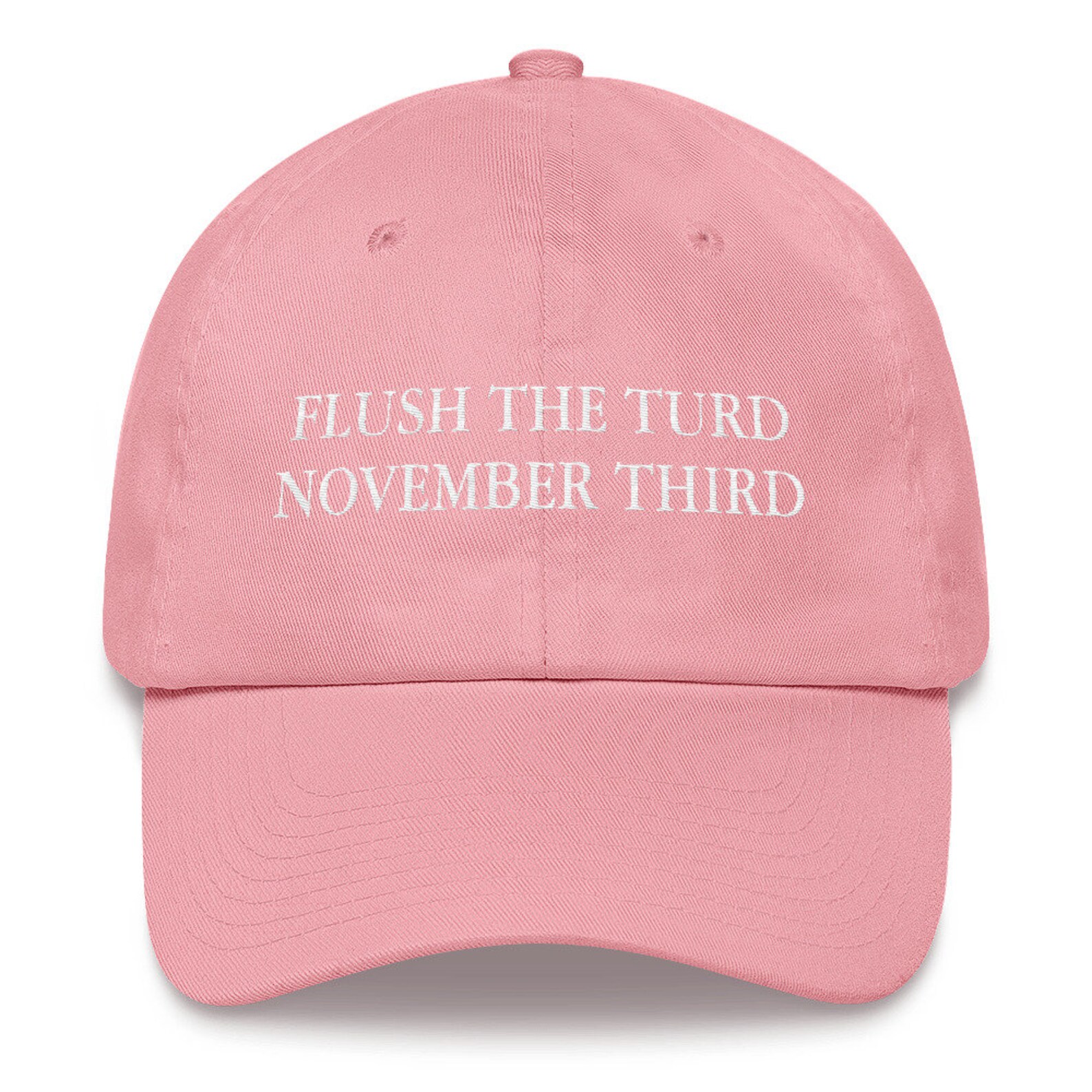 FLUSH THE TURD November Third Embroidered Dad Hat Funny Hat - Etsy
