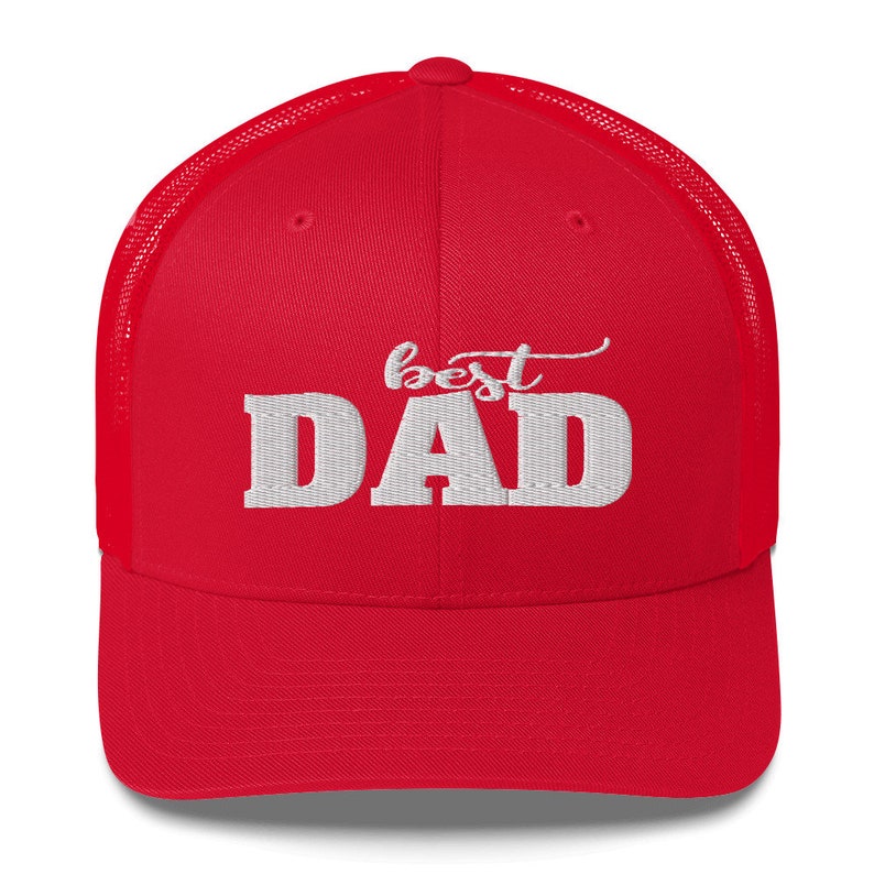 Best Dad Embroidered Trucker Cap Hat | for the Best Dad on the Block - Etsy