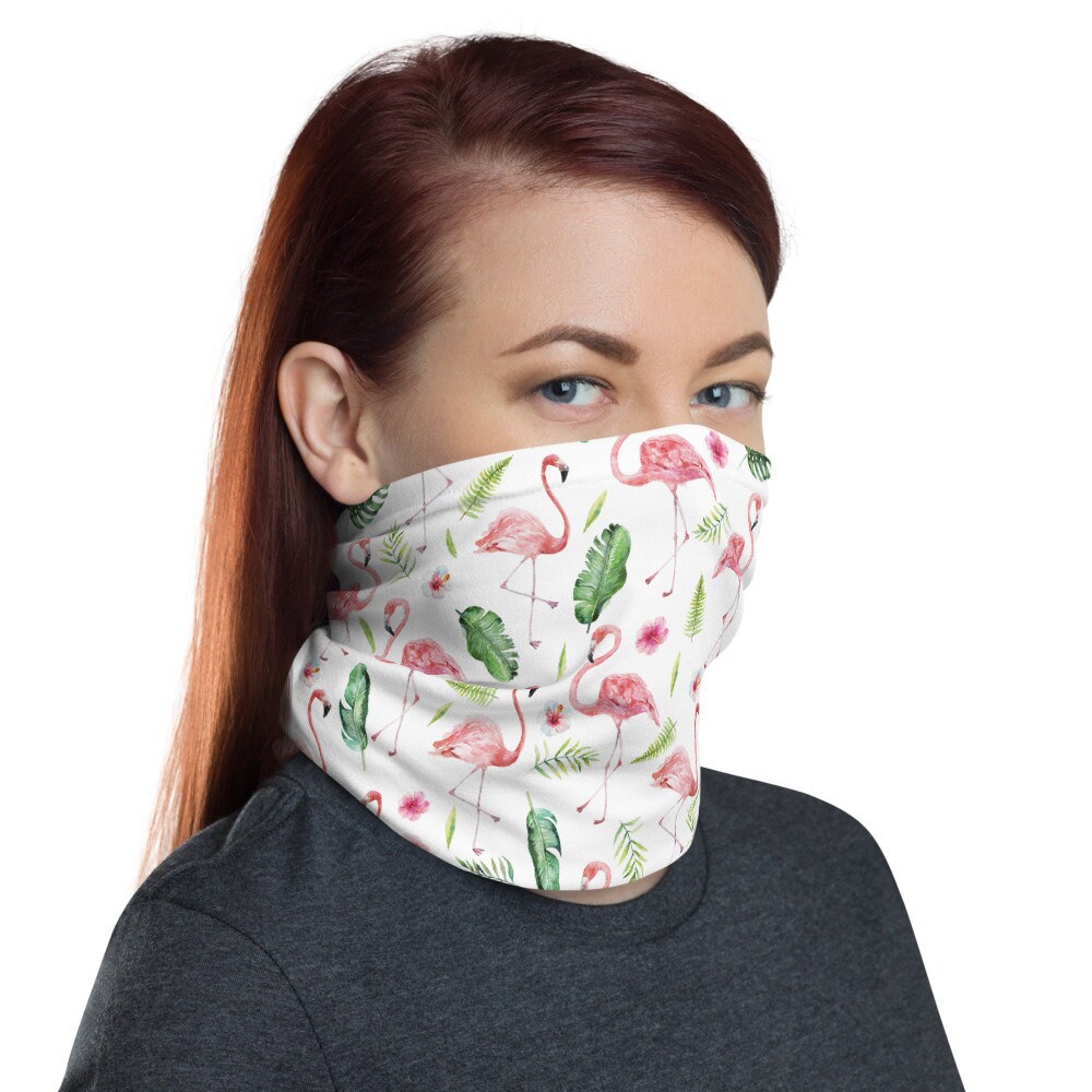 Flamingo Washable Face Mask Neck Gaiter - Etsy