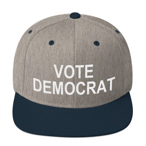 Vote Democrat Embroidered Snapback Hat Election 2020 Hat - Etsy