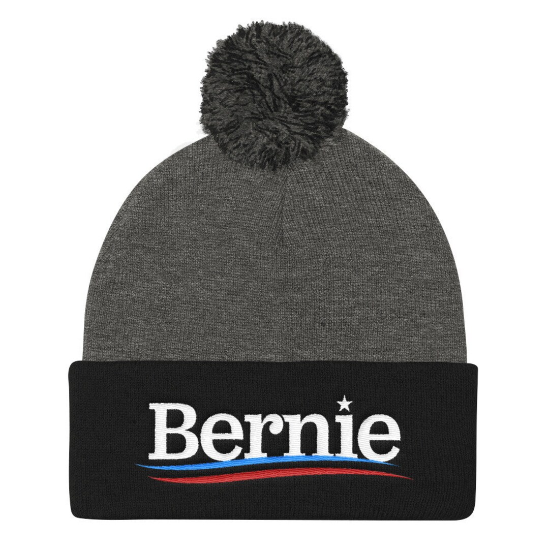 Bernie Sanders for President 2020 Hat Embroidered Pom Pom Knit Cap - Etsy