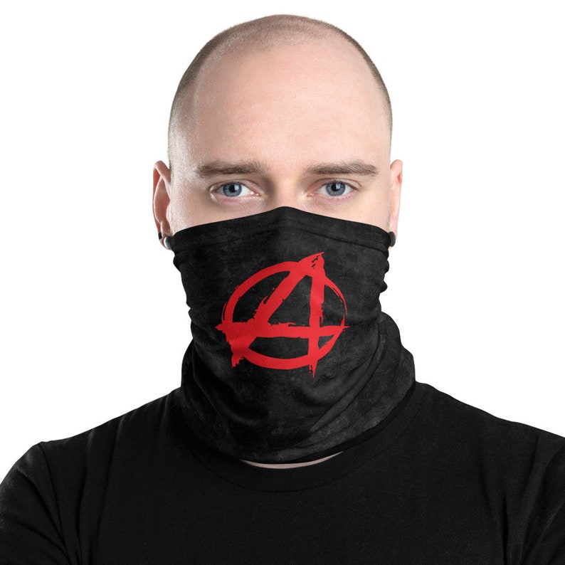 Anarchy Punk Rock Washable Face Mask Neck Gaiter - Etsy