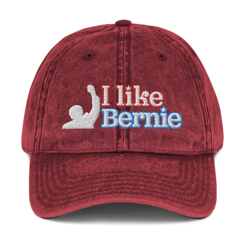 I Like Bernie Embroidered Vintage Cotton Twill Cap Bernie - Etsy