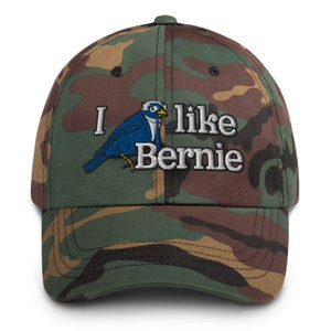 I Like Bernie Embroidered Dad Hat | Bernie Birdie Sanders for President ...