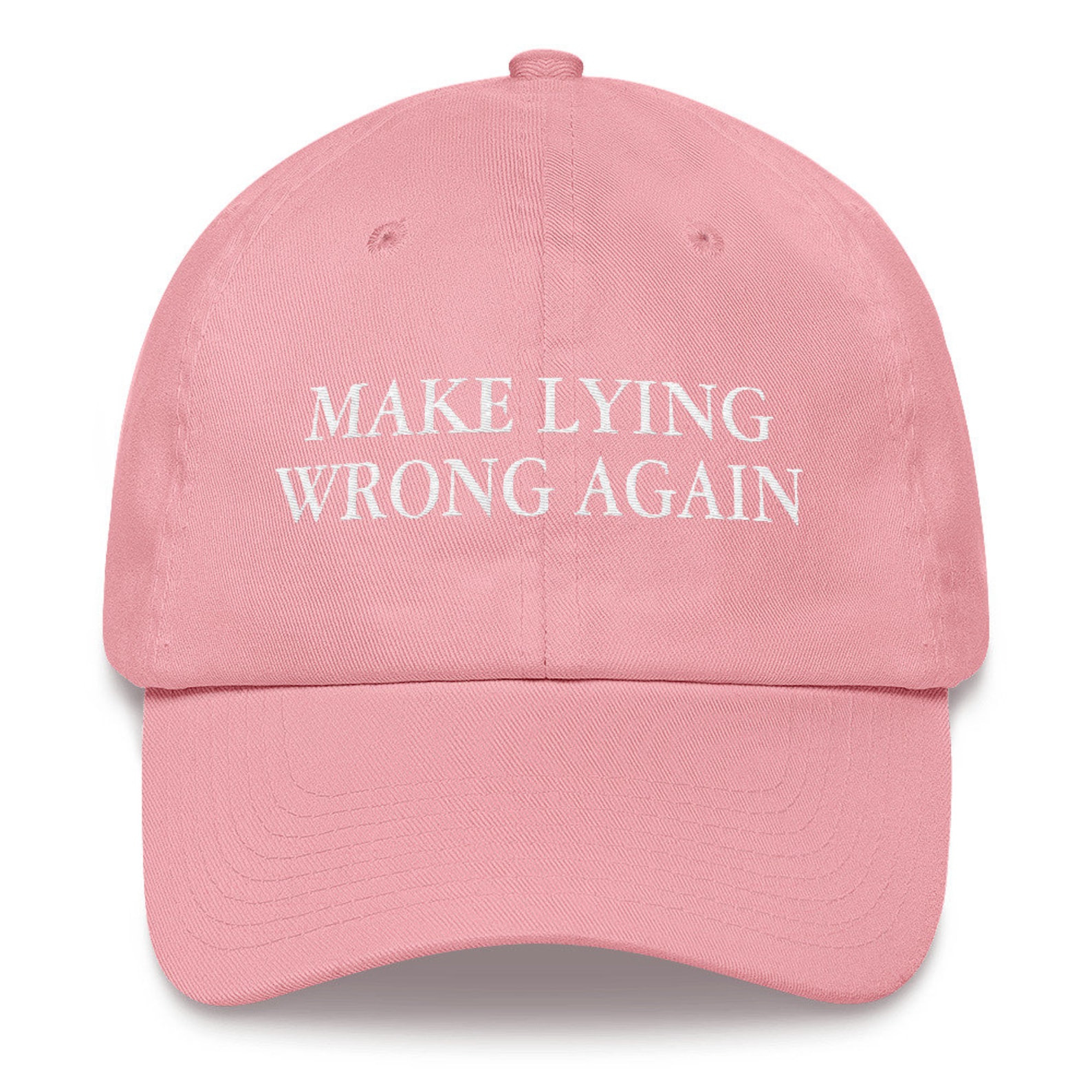 Make Lying Wrong Again Embroidered Dad Hat | Funny Maga Trump 2020 Anti ...