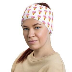 Ice Cream Cone Washable Face Mask Neck Gaiter - Etsy