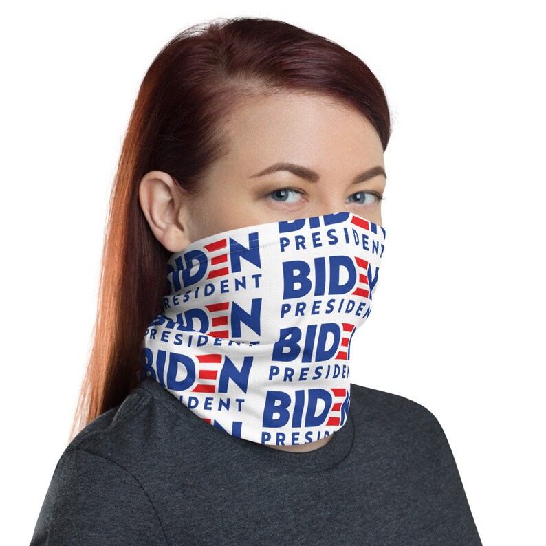 Biden President Washable Face Mask Neck Gaiter | Election 2024 Campaign ...