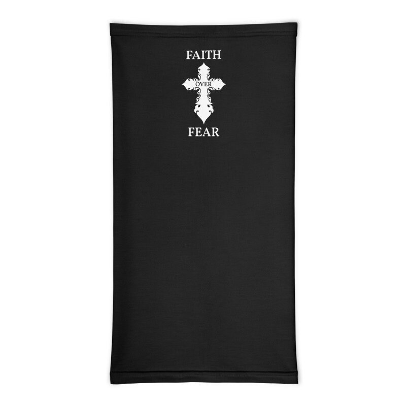 Faith Over Fear Washable Face Mask Neck Gaiter - Etsy