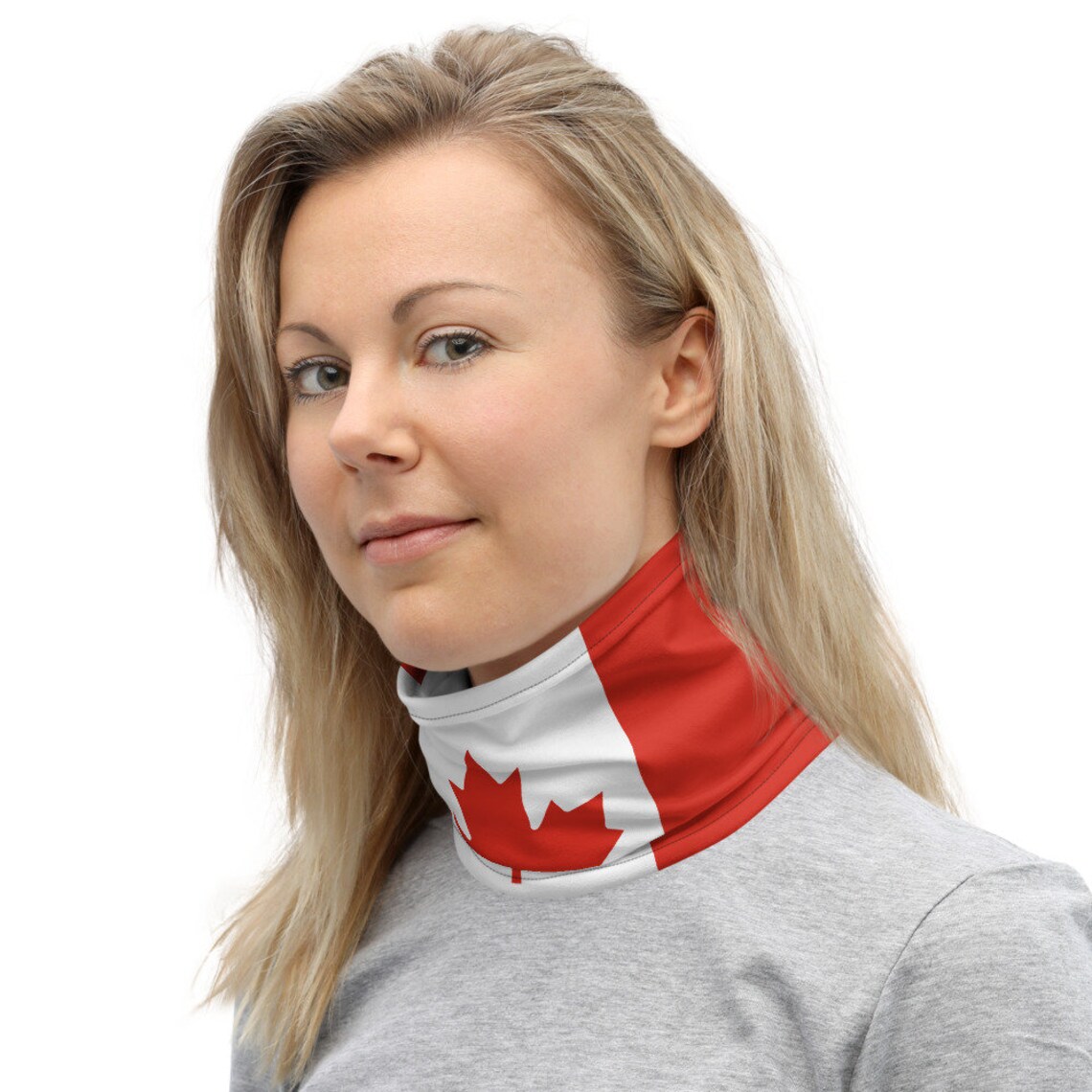 Flag of Canada Washable Face Mask Neck Gaiter | Canadian Maple Leaf - Etsy
