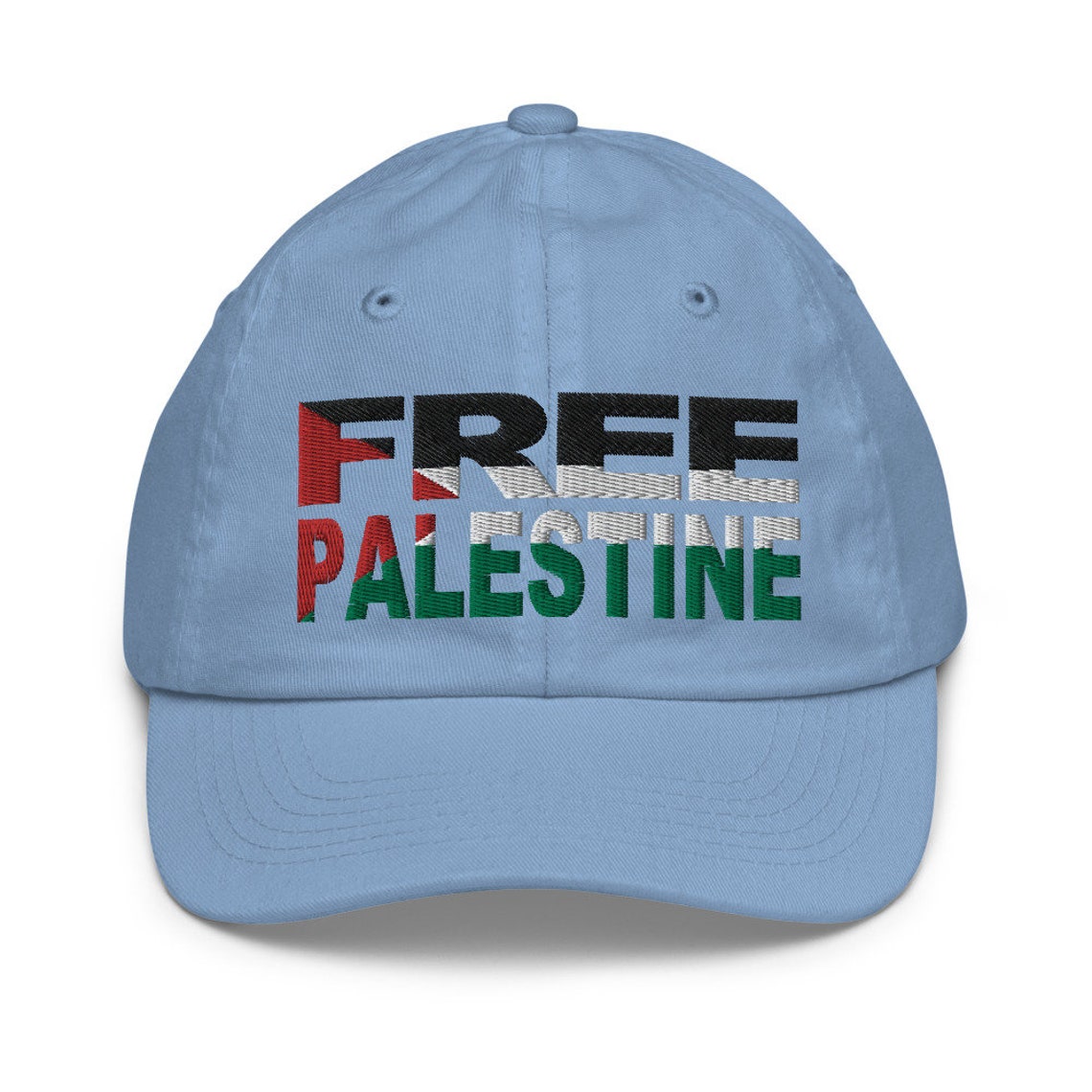 Free Palestine Embroidered Youth Baseball Cap Kids Hat | Etsy